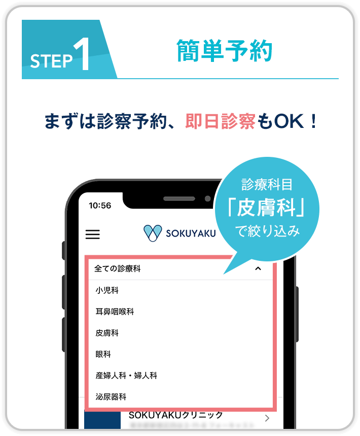 SOKUYAKU｜皮膚科オンライン保険診療